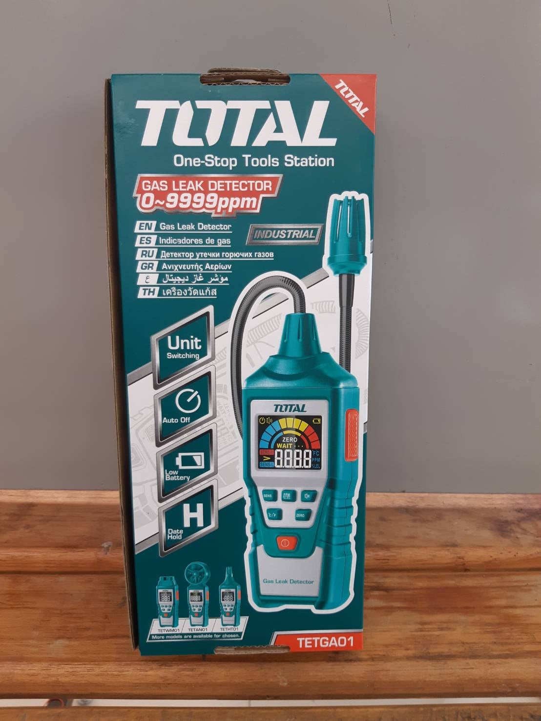 Máy đo rò rỉ khí Gas kỹ thuật số TOTAL TETGA01 màn hình LCD