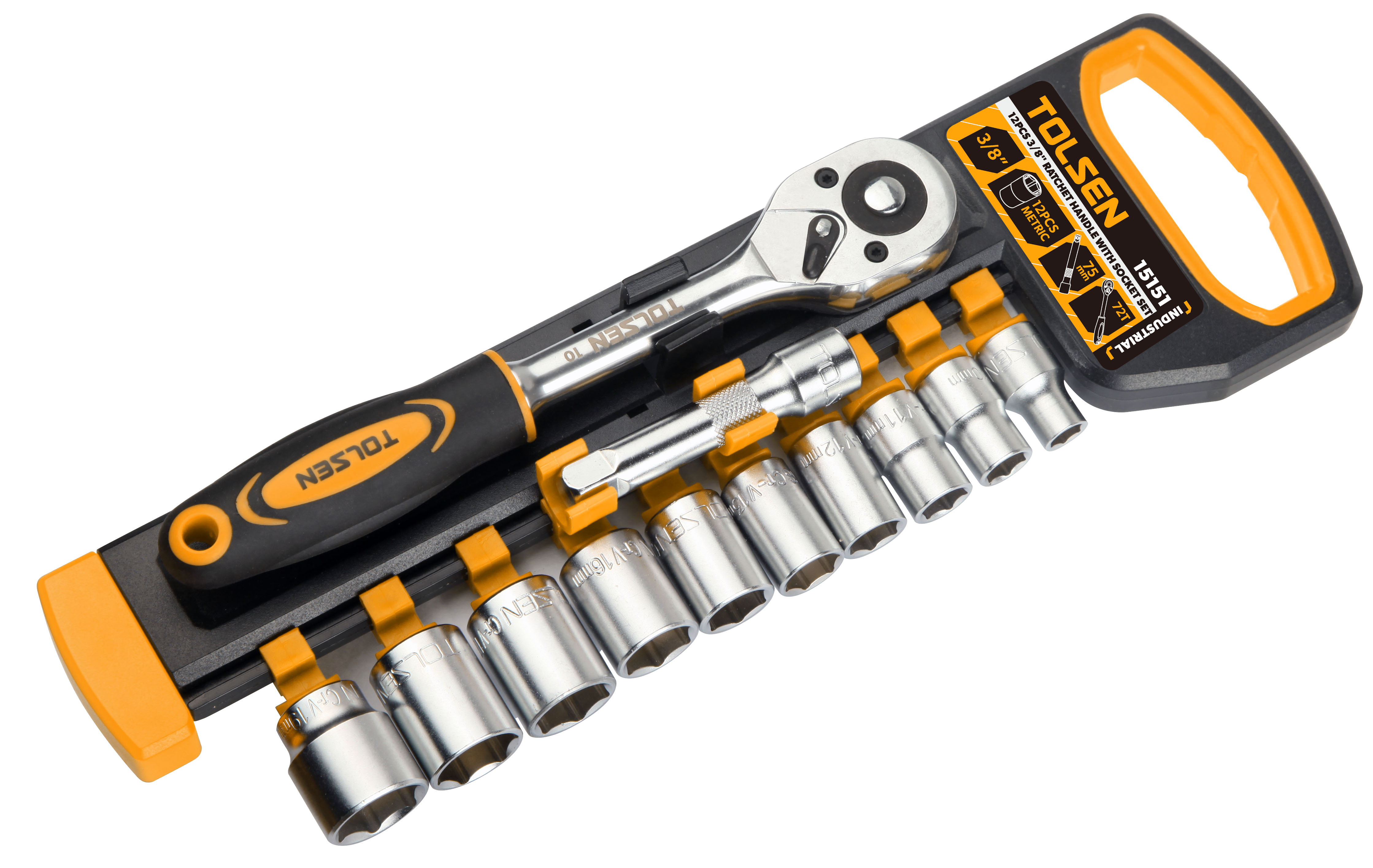 Bộ đầu típ tự động 3/8" 12 món Tolsen 15151