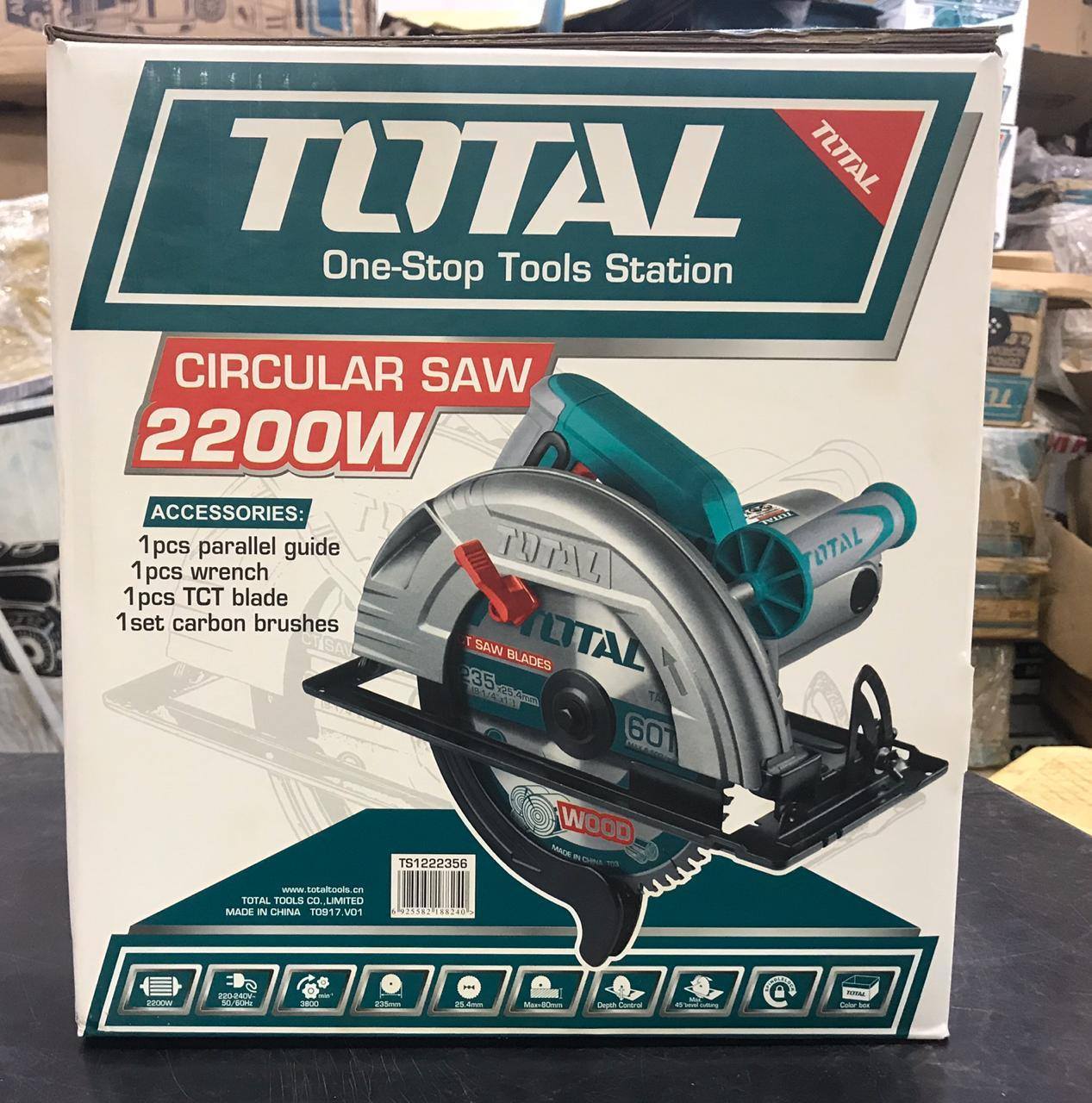 Máy Cưa Đĩa Tròn 235mm 2200W TOTAL TS1222356