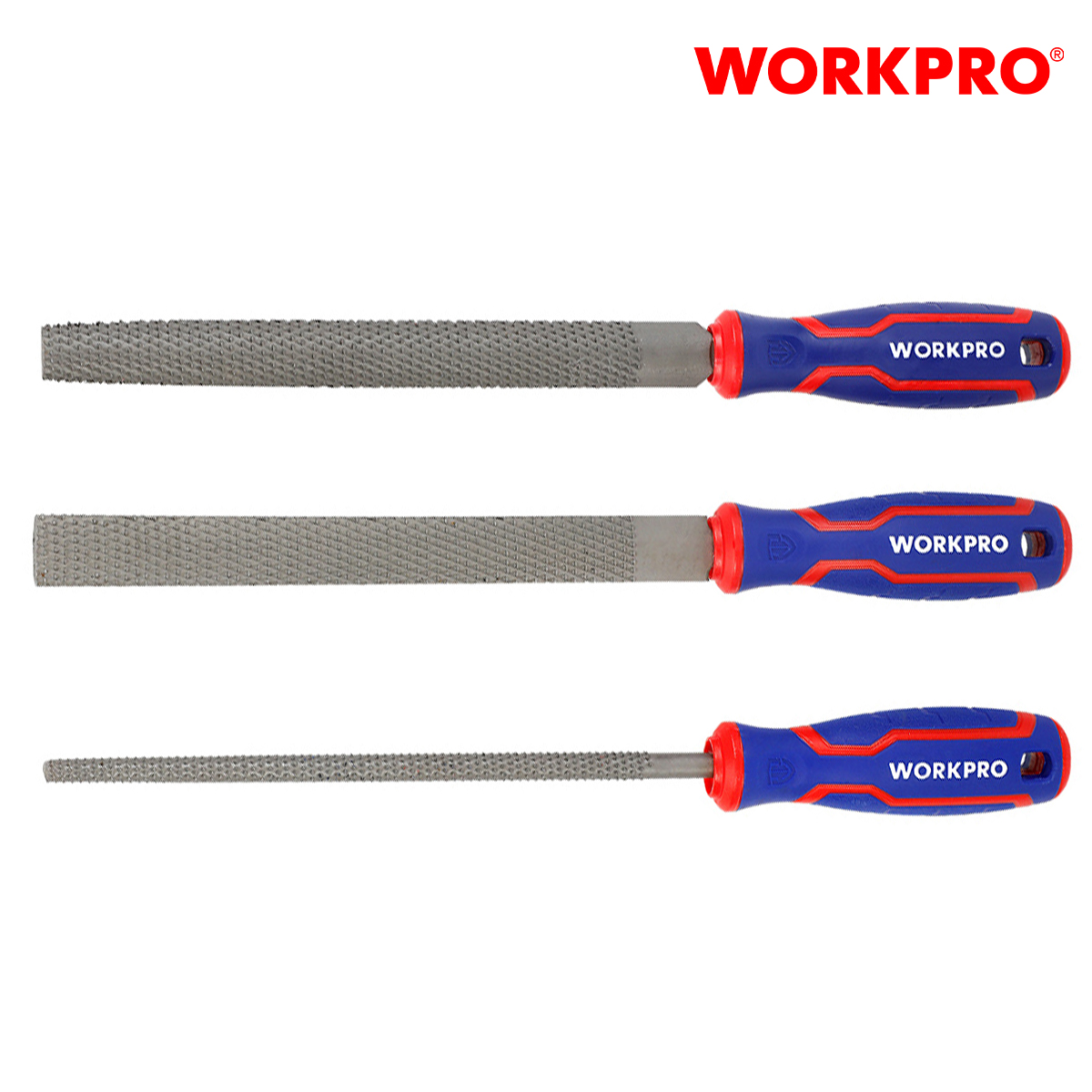 Bộ giũa gỗ (1 set = 3 cái), kích thước 200mm (8 inches) Workpro - WP201703