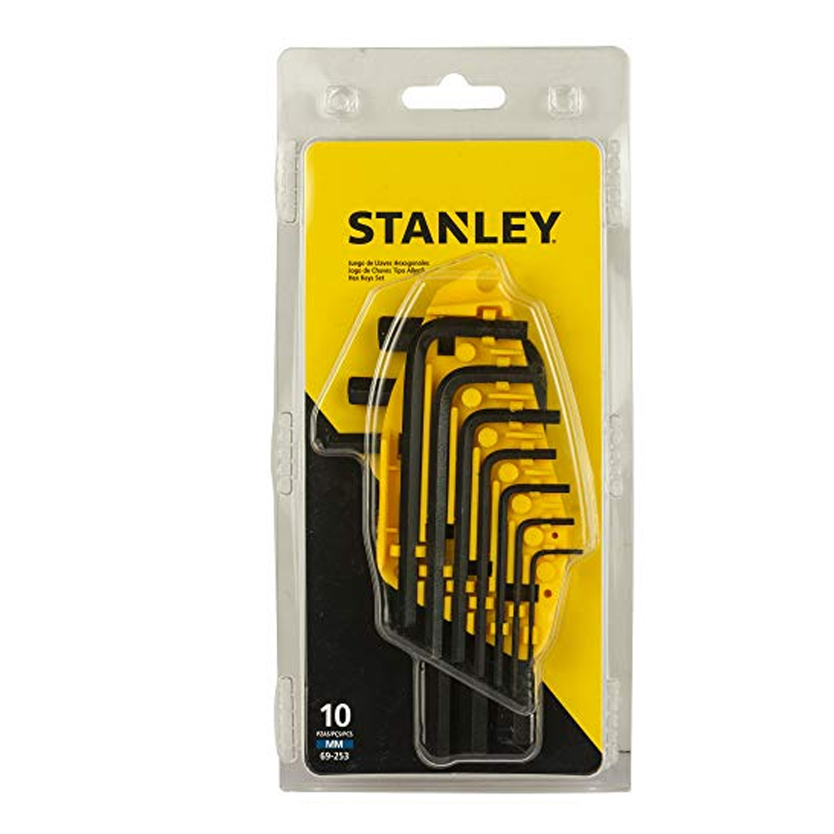Bộ lục giác 10 cây hệ mét (1.5mm-10mm) STANLEY 69-253