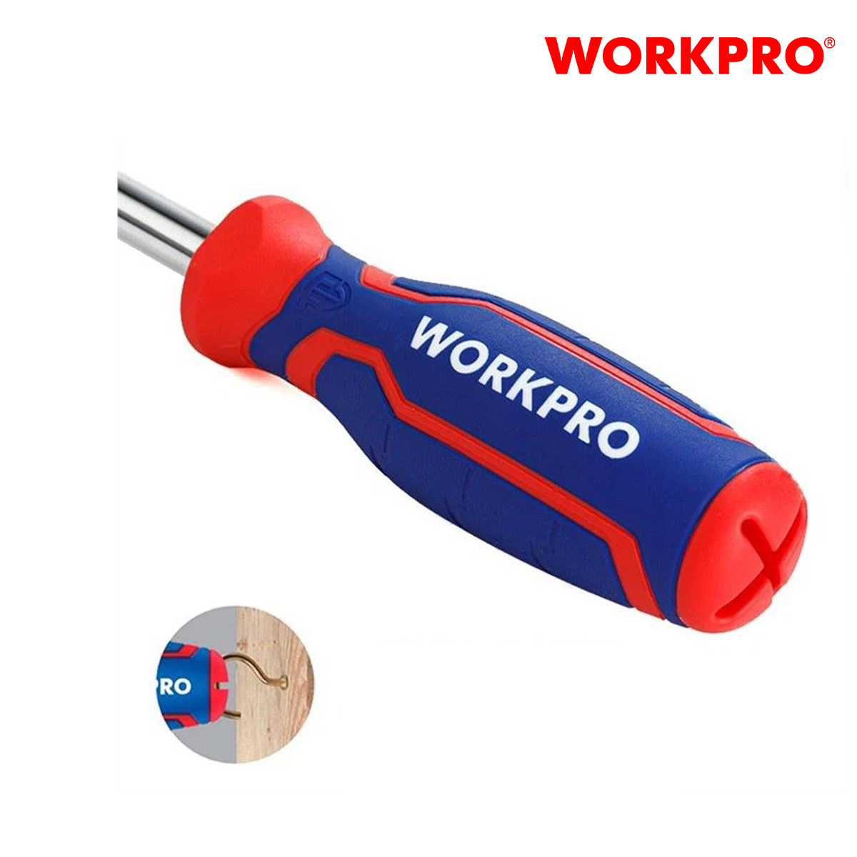 Bộ Tua vít đổi đầu 6 trong 1, thép hợp kim CR-V Workpro - WP221046