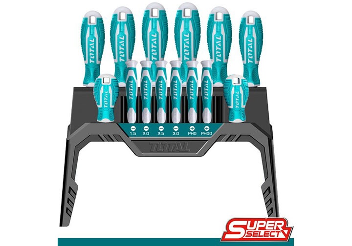 Bộ 14 tua vít chuẩn TOTAL THT250614