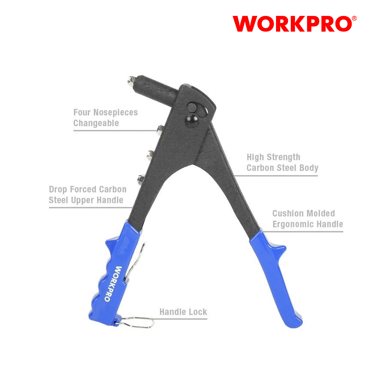 Kìm rút đinh rivê 10 inch 250mm có 4 mũi Workpro - WP225005