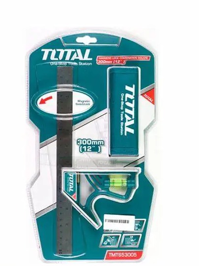 Thước vuông kết hợp cán nhựa 300mm total TMT653005