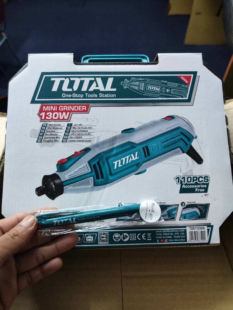 Máy mài khuôn mini 3.2mm 130W Total TG513326