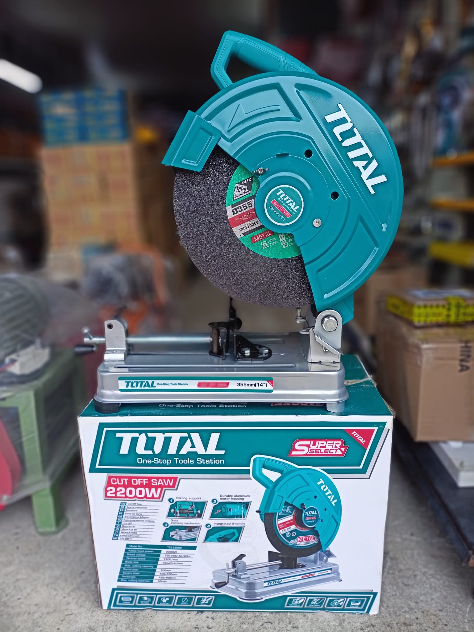 Máy cắt sắt 355mm 2200W TOTAL TS223589