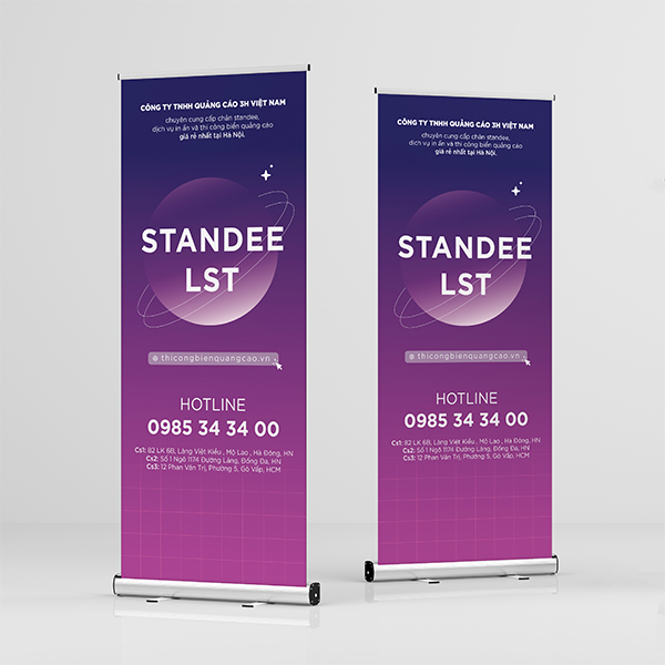 In Standee Cuốn 80*200