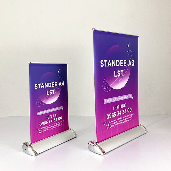 Standee Cuốn Mini A4, A3