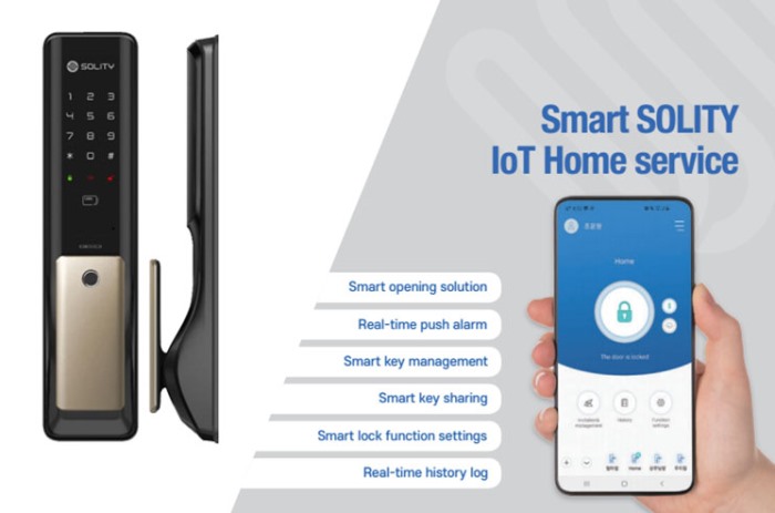 Khóa vân tay Solity GP-6000BK - AALock- khóa cao cấp chính hãng