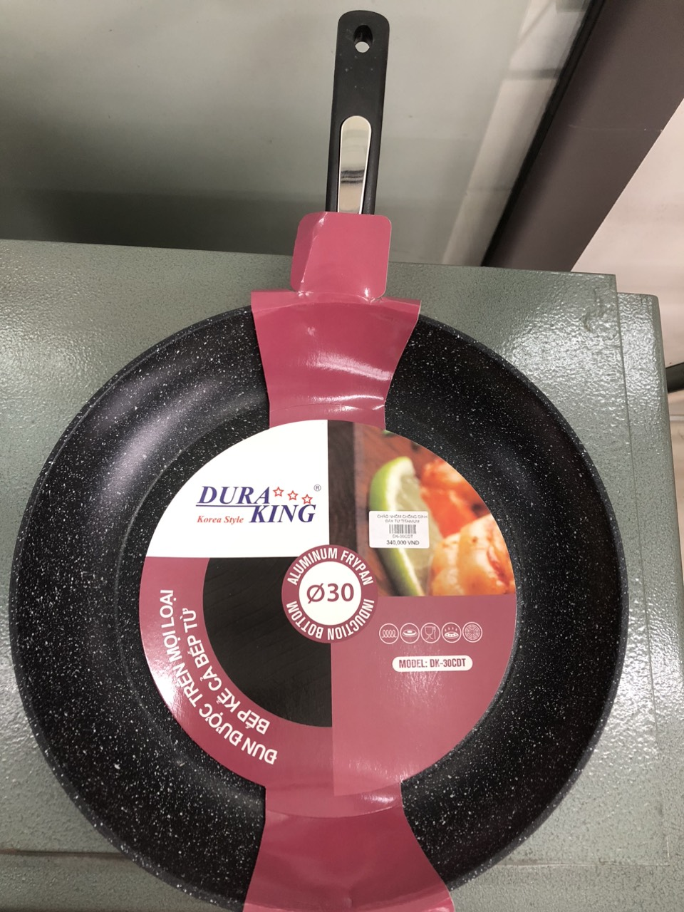 CHẢO NHÔM CHỐNG DÍNH ĐÁY TỪ TITANIUM DURAKING SIZE 30CM DK-30CDT | Điện ...