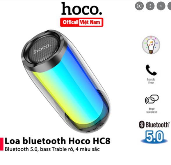 Loa Bluetooth phát sáng Hoco HC8 Pulsating Nam Phụ Kiện