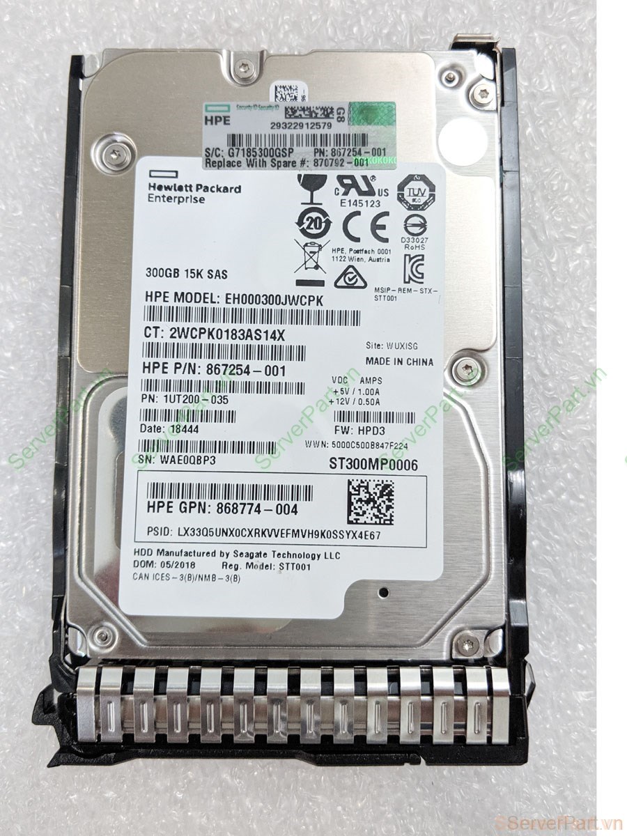 870792-001 867254-001 870753-B21 ST300MP0006 Ổ cứng HDD sHP 300gb 15k ...