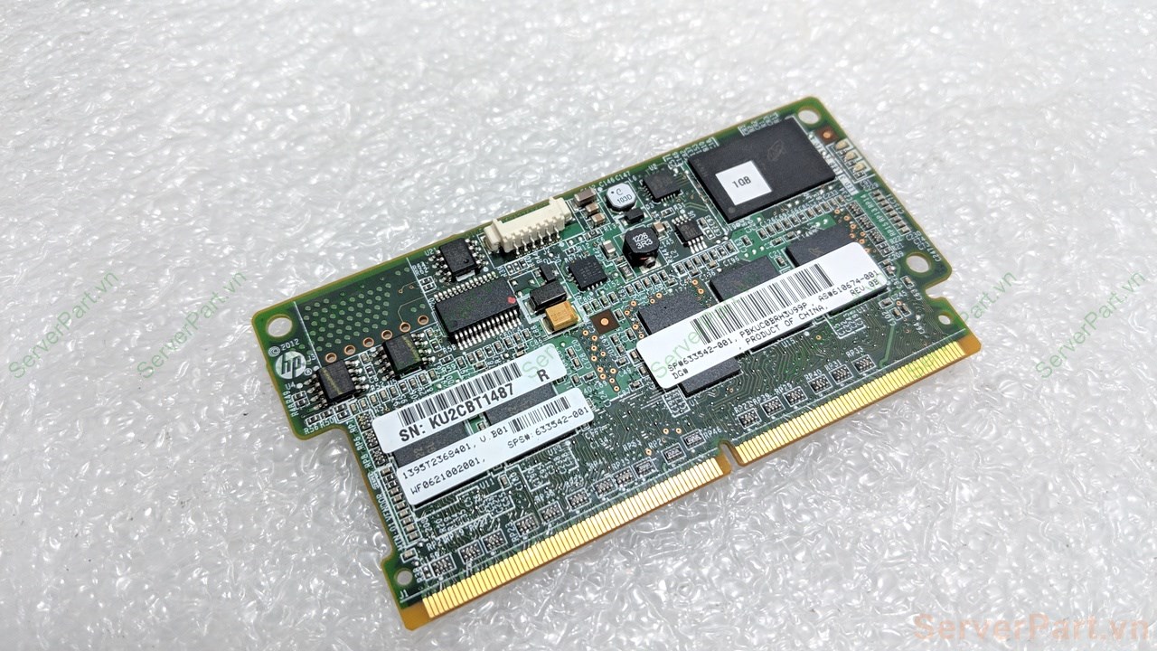 633542-001 610674-001 631679-B21 Bộ nhớ cache HP 1gb FBWC Flash Backed ...