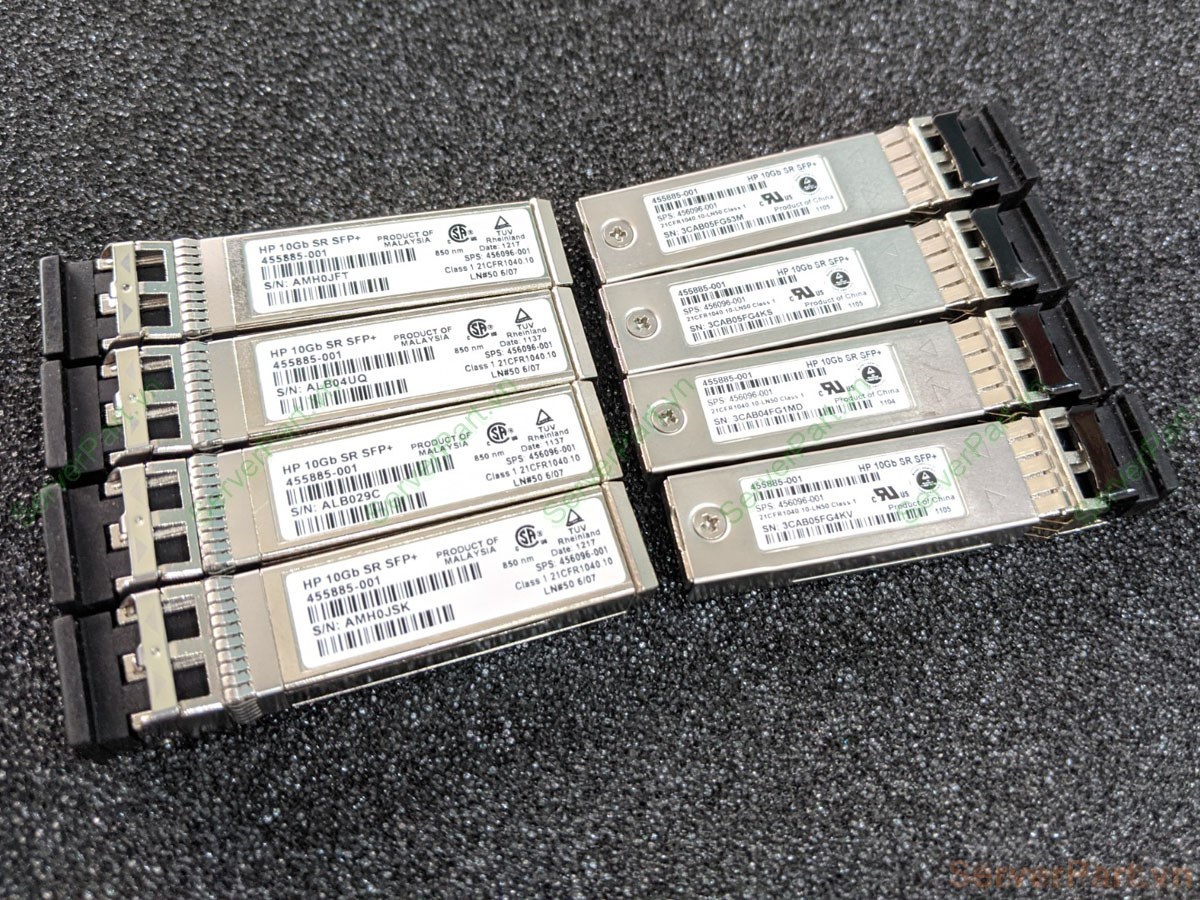 455885-001 456096-001 Mô đun quang Module HP 10Gb FC SFP+ SR Transceiv ...