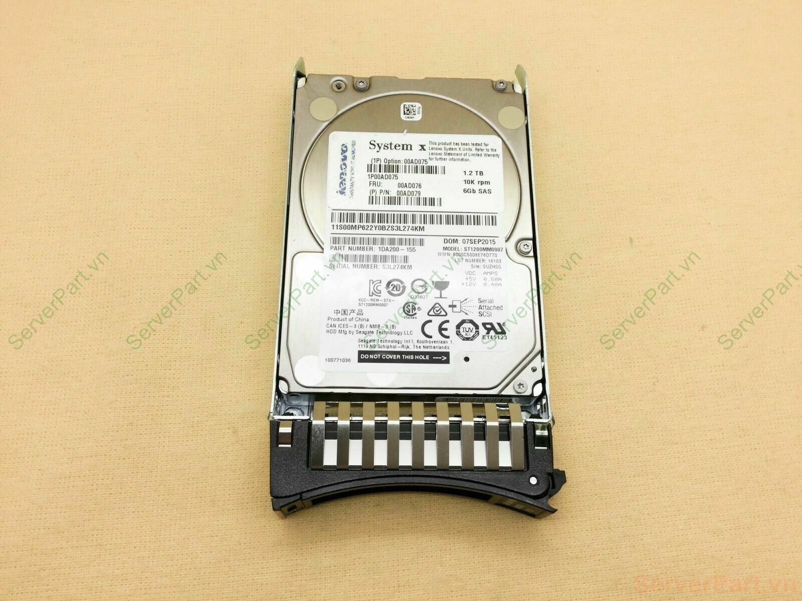 00AD076 00AD079 00AD075 Ổ cứng HDD sIBM 1.2Tb 10k 2,5 6G | ServerPart.vn