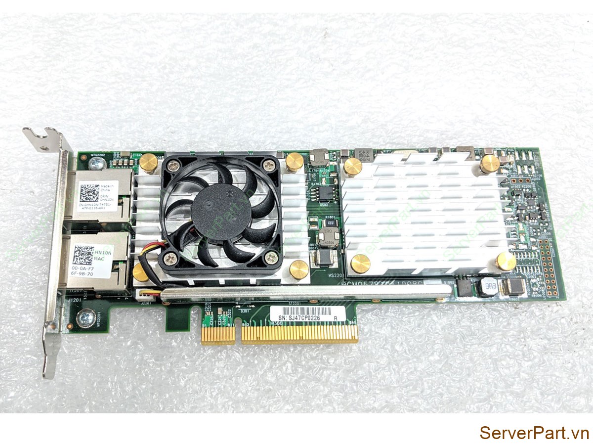 0HN10N HN10N Card Nic Dell Broadcom 57810s 10GbE 2 Port RJ45 ...