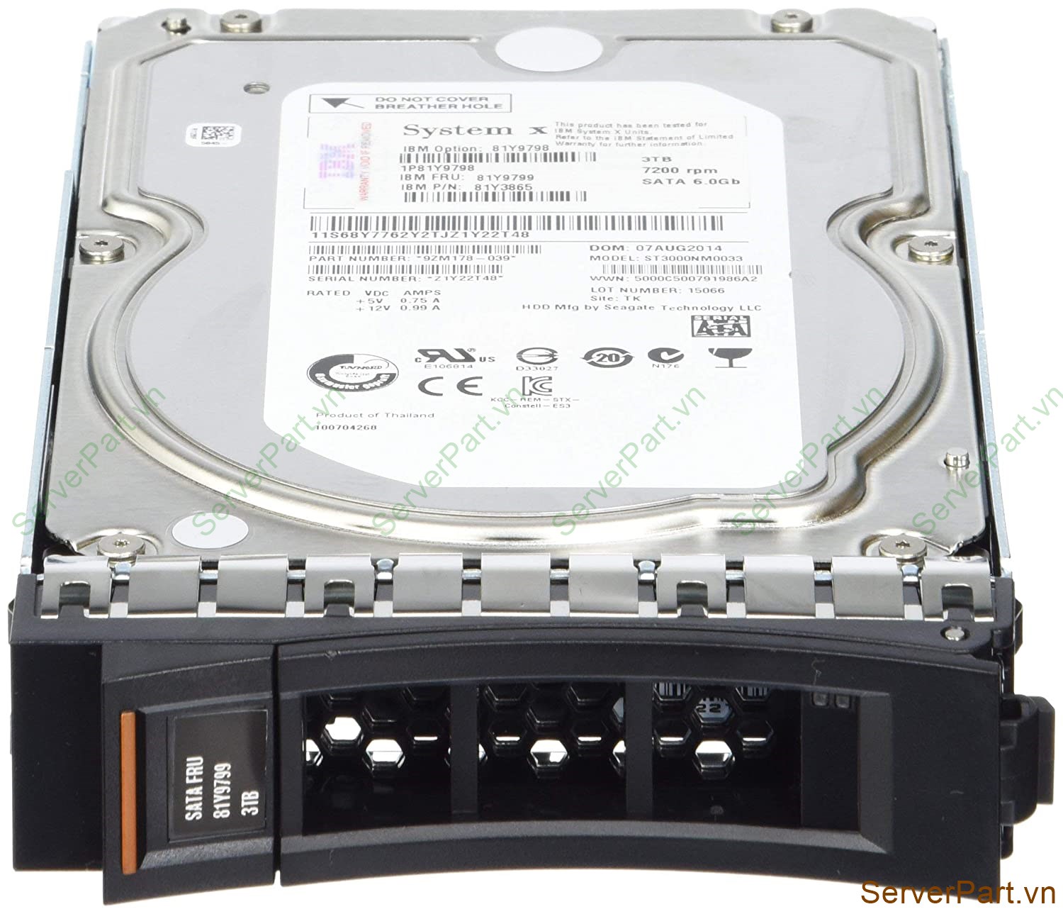 81Y9799 81Y3865 81Y9798 Ổ cứng HDD sata IBM Lenovo 3TB 7.2K 3.5 ...