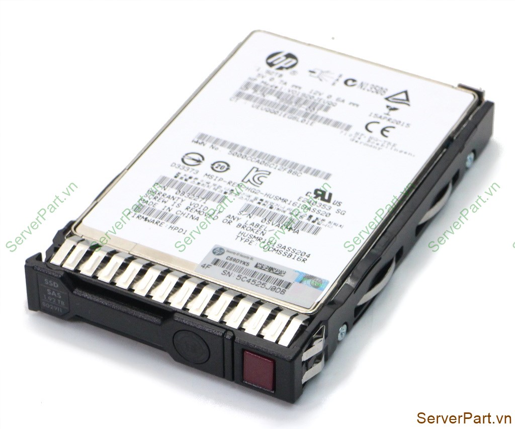 802891-B21 802911-001 799839-001 802893-001 Ổ cứng SSD SAS HP 1.92TB 2 ...