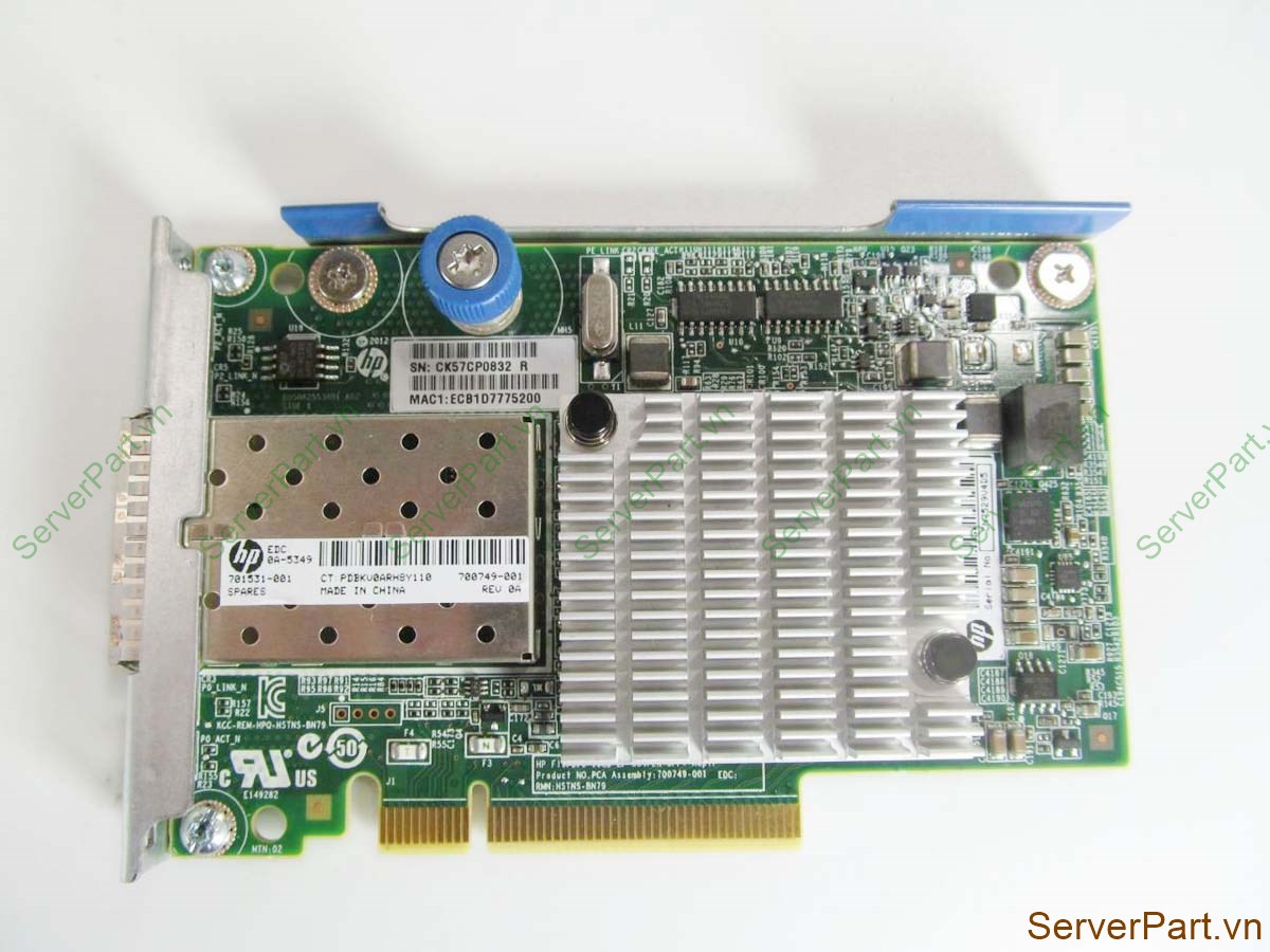 700751-B21 701531-001 700749-001 Bo mạch nic HP 534FLR-SFP+ FlexFabric ...