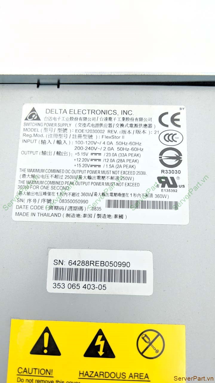 440328-001 AH220A EOE12030002 Bộ nguồn PSU Hot HP MSL2024 MSL4048 MSL8 ...