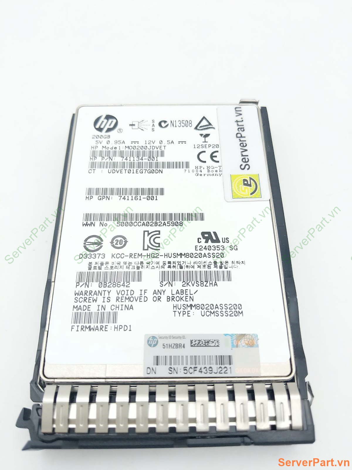 741138-B21 741224-001 741134-001 741161-001 0B28642 HUSMM8020ASS200 Ổ ...