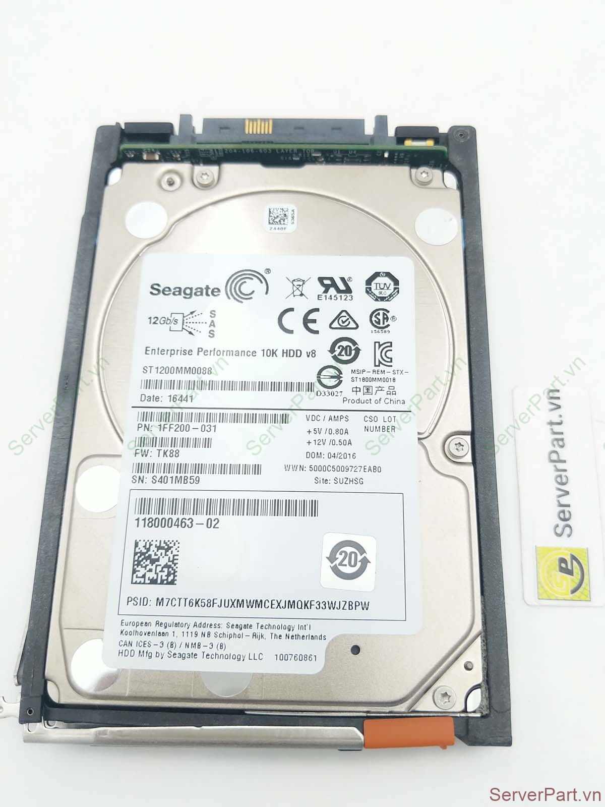 005051959 118000463-02 1FF200-031 ST1200MM0088 Ổ cứng HDD SAS EMC 1.2T ...