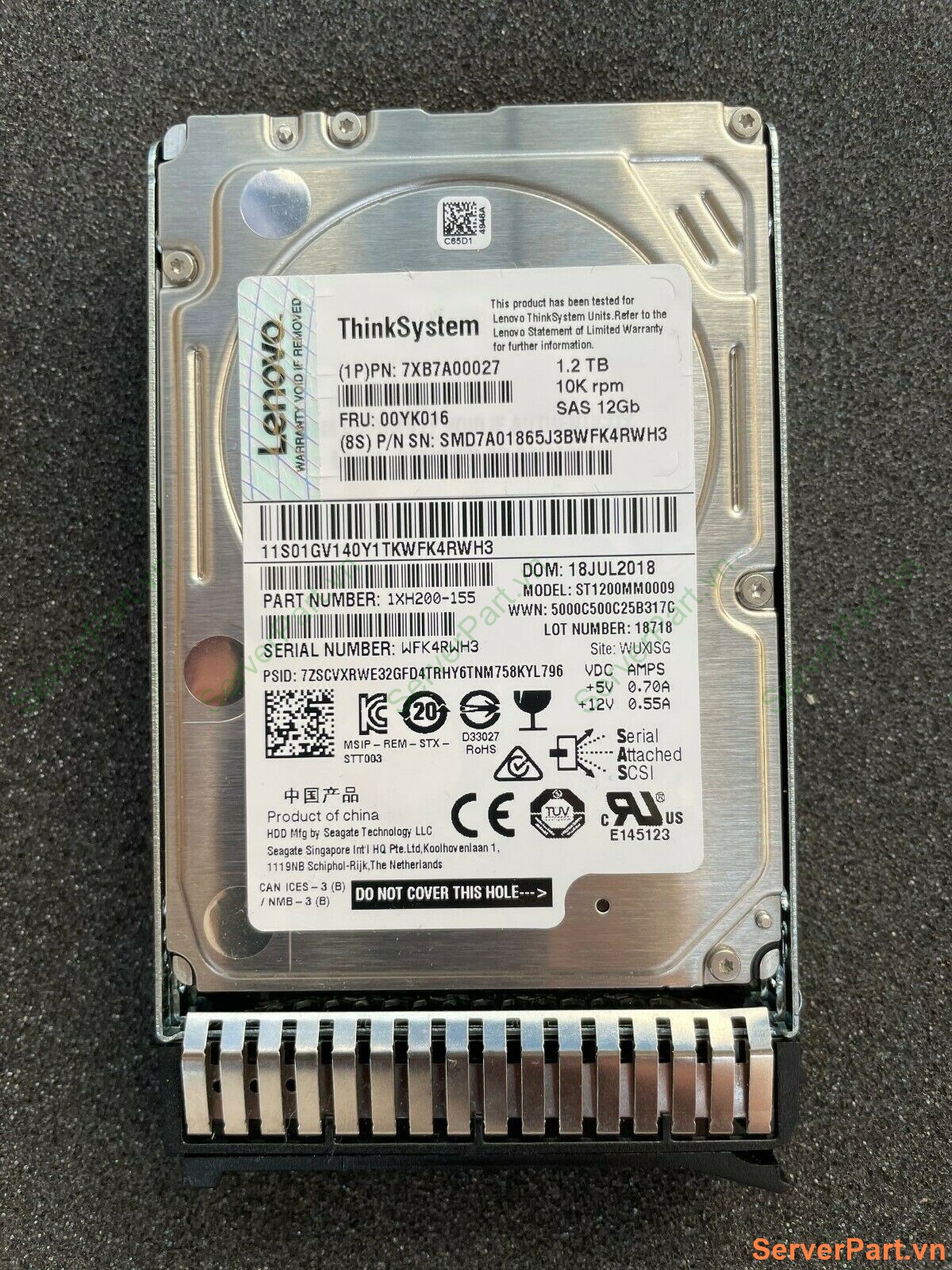 00YK016 7XB7A00027 AL15SEB120N ST1200MM0009 Ổ cứng HDD SAS IBM Lenovo ...