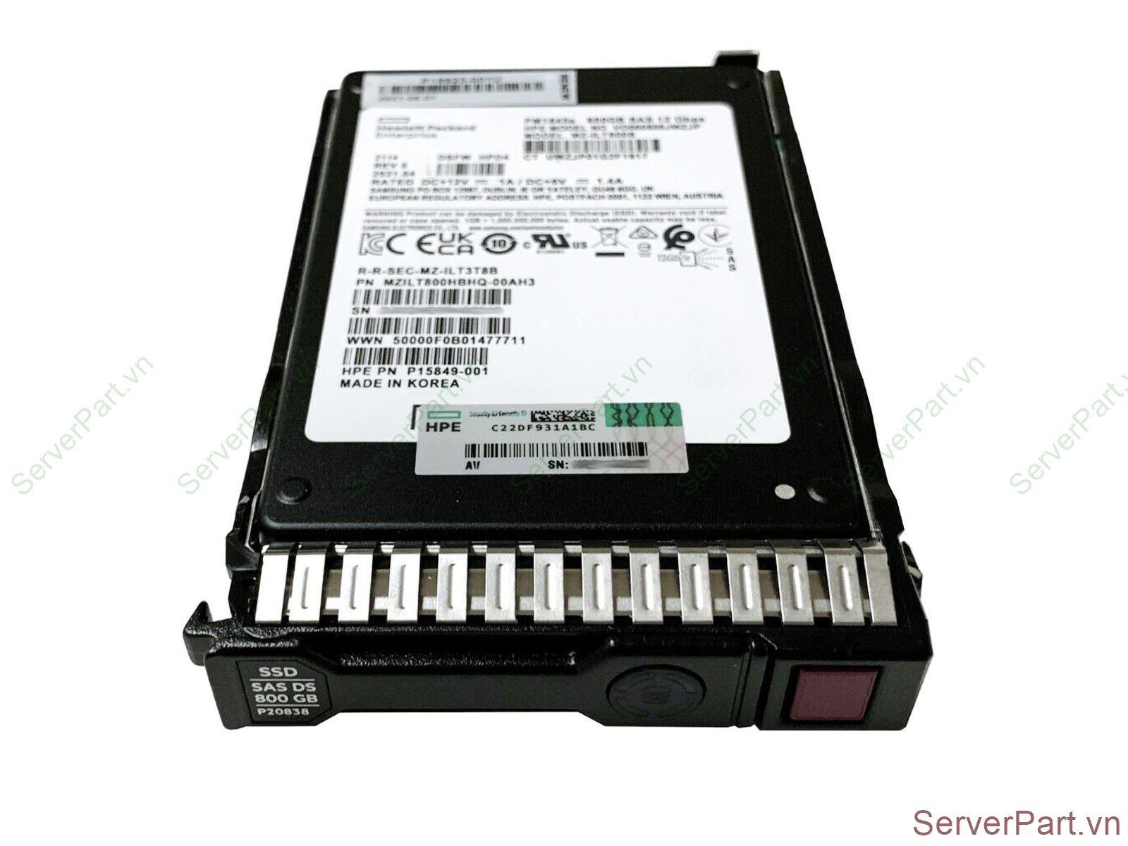 Ổ cứng SSD SAS HP HPE 800GB 2.5" 12G MU SC PM1645a P19913-B21 sp P2083 ...