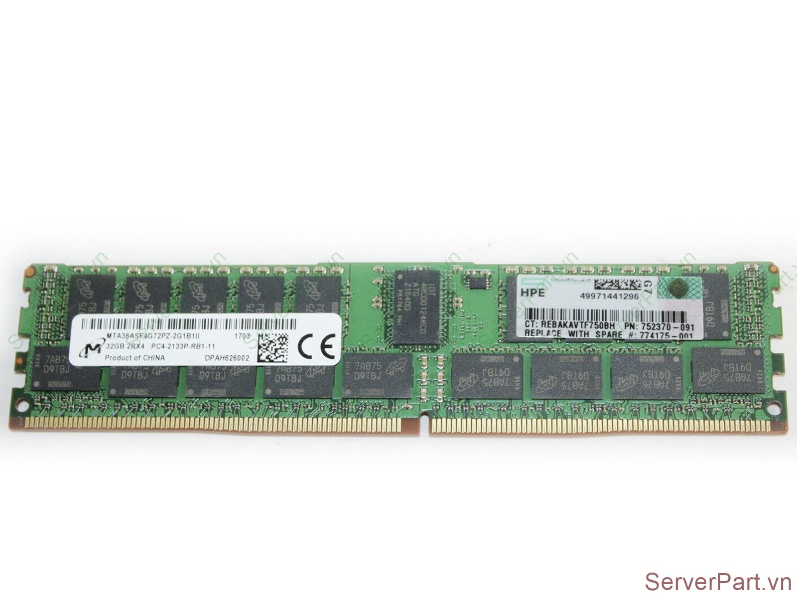 Bộ nhớ Ram HP 32GB 2Rx4 PC4-2133P-R 728629-B21 pn 752370-091 sp 774175 ...