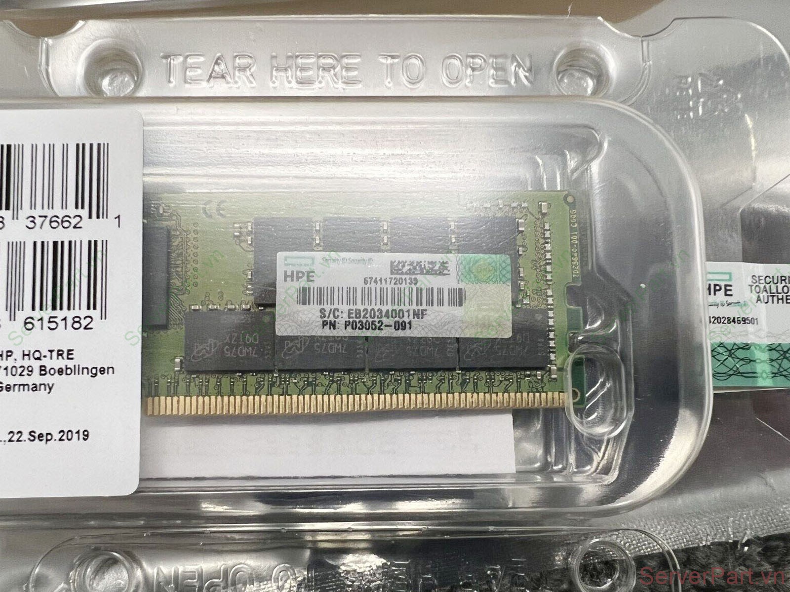 Bộ nhớ Ram HP HPE 32GB 2Rx4 PC4-2933Y-R P00924-B21 P06189-001 P03052-0 ...