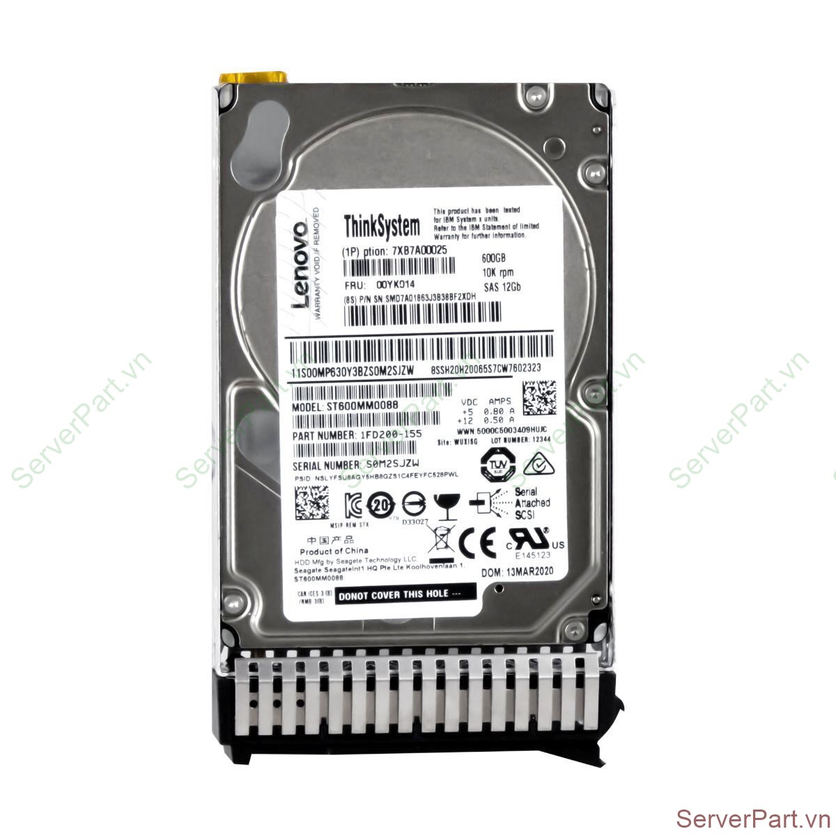 Ổ cứng HDD SAS IBM Lenovo 600Gb 10K 2.5" 12Gbps 00YK014 7XB7A00025 ST6 ...