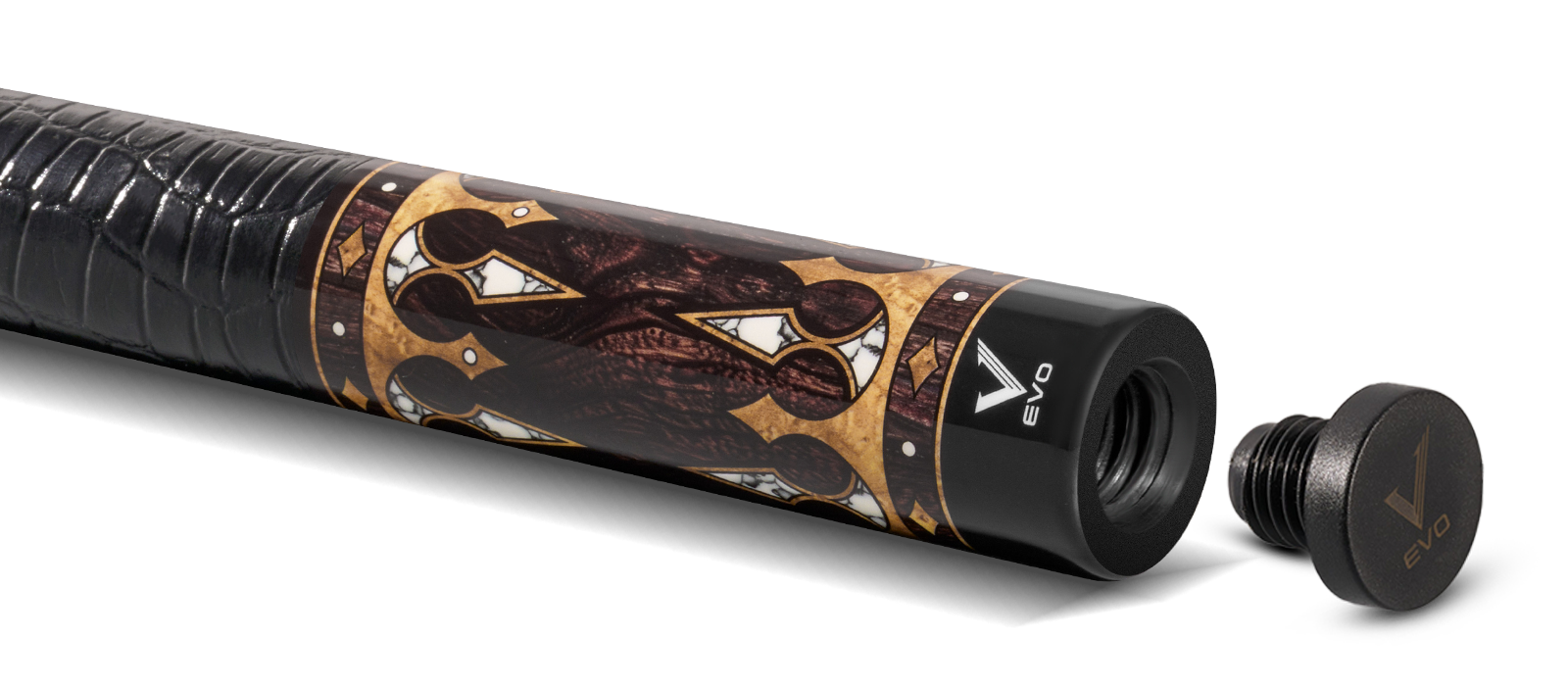 CƠ EVO CROWN 4 ANCIENT OAK - TAY CẦM DA | DPCUES - Dũng Phạm Billiards Shop