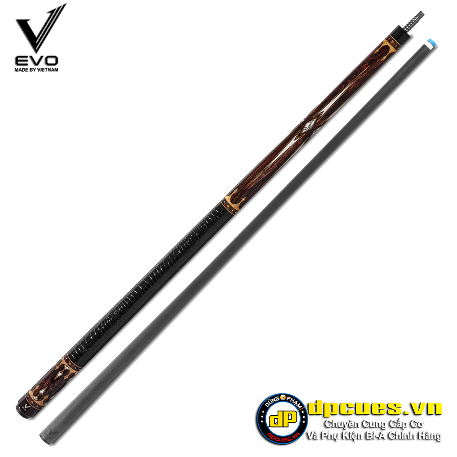 CƠ EVO CROWN 4 ANCIENT OAK - TAY CẦM DA | DPCUES - Dũng Phạm Billiards Shop