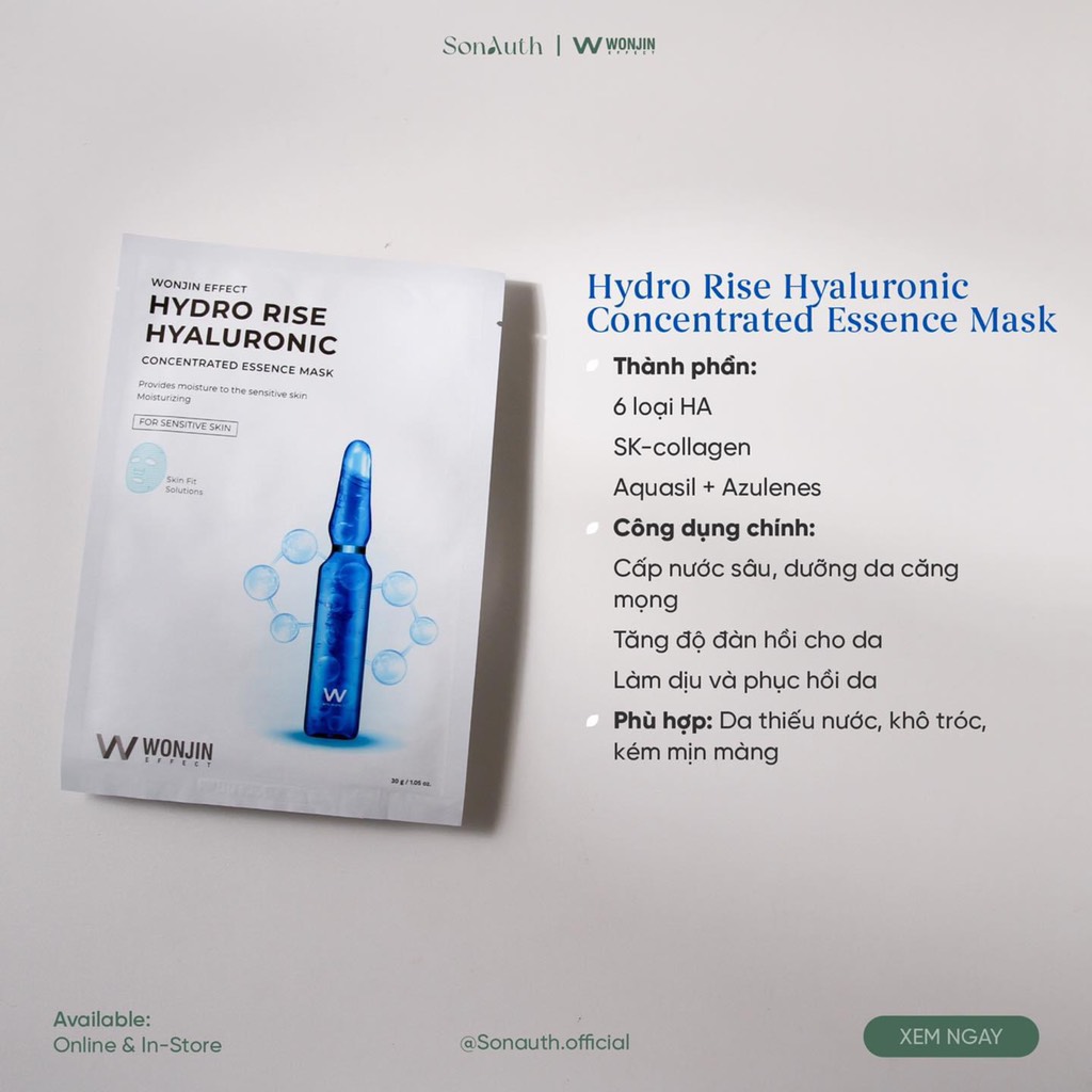 Mặt Nạ Wonjin Effect Concentrated Essence Mask | SonAuth Official