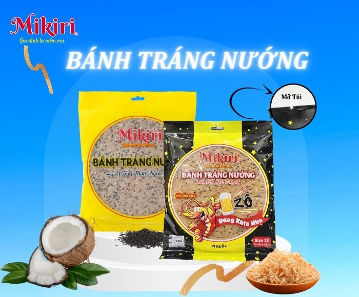 Bộ đôi bánh tráng nướng Mikiri - Chất Lượng & Tiện Dụng