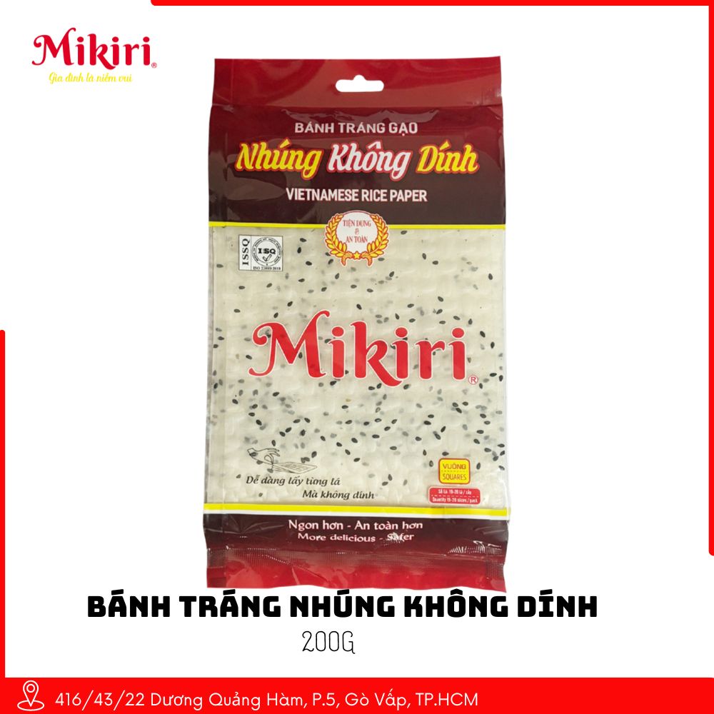 Bánh tráng gạo mè Mikiri - Dòng sản phẩm tiện lợi cho các món cuốn