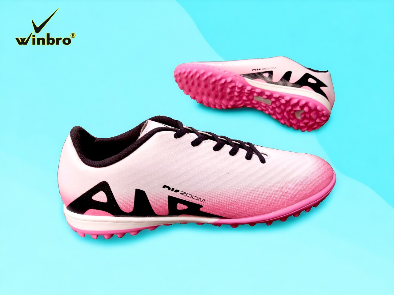 Giày Đá Bóng Winbro Airzoom Hồng Thể Thao Uni