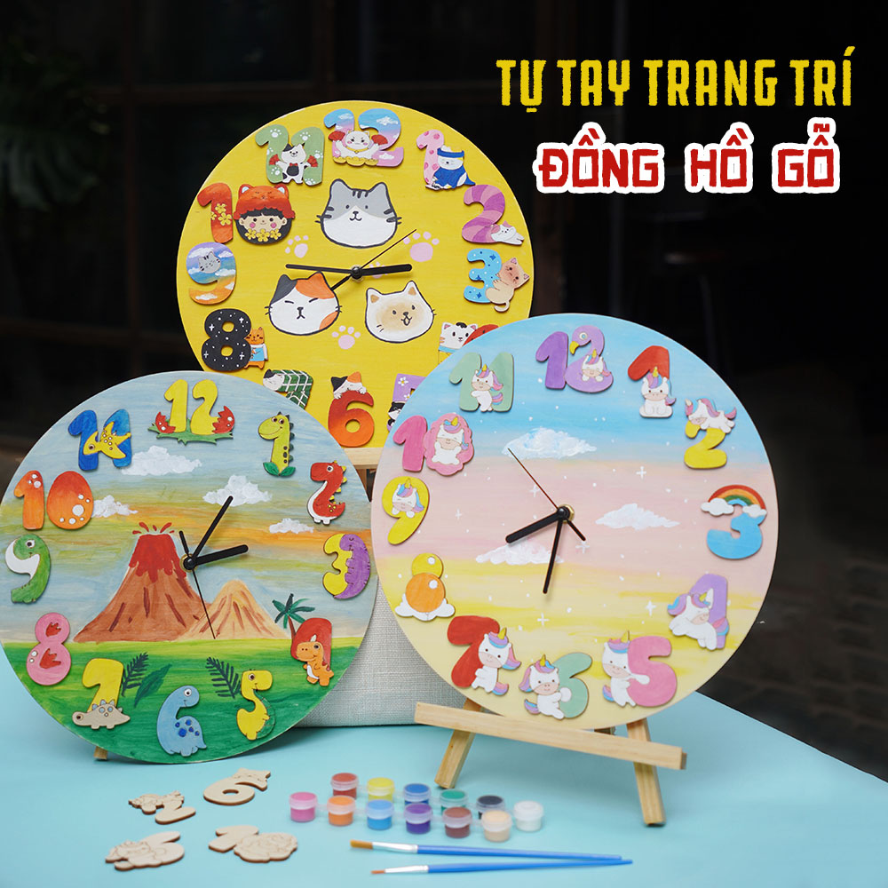 Bộ Kit Tự Tay Trang Trí đồng Hồ Treo Tường Tiệm Tạp Hóa Nhà May