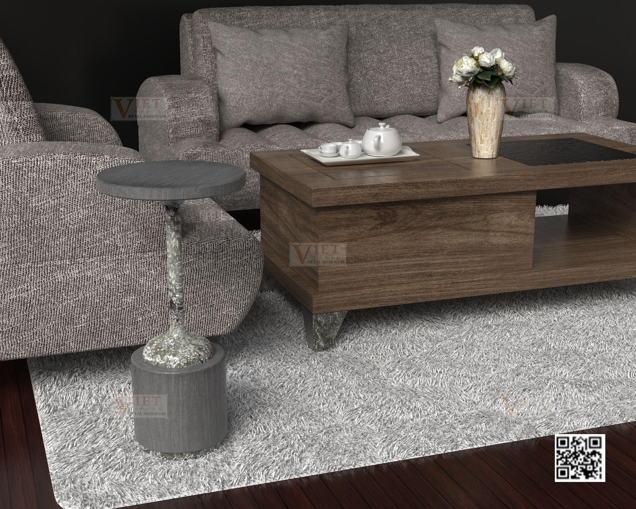Timeless Wood Coffee Table - VIETNAM METAL HARDWARE CO., LTD