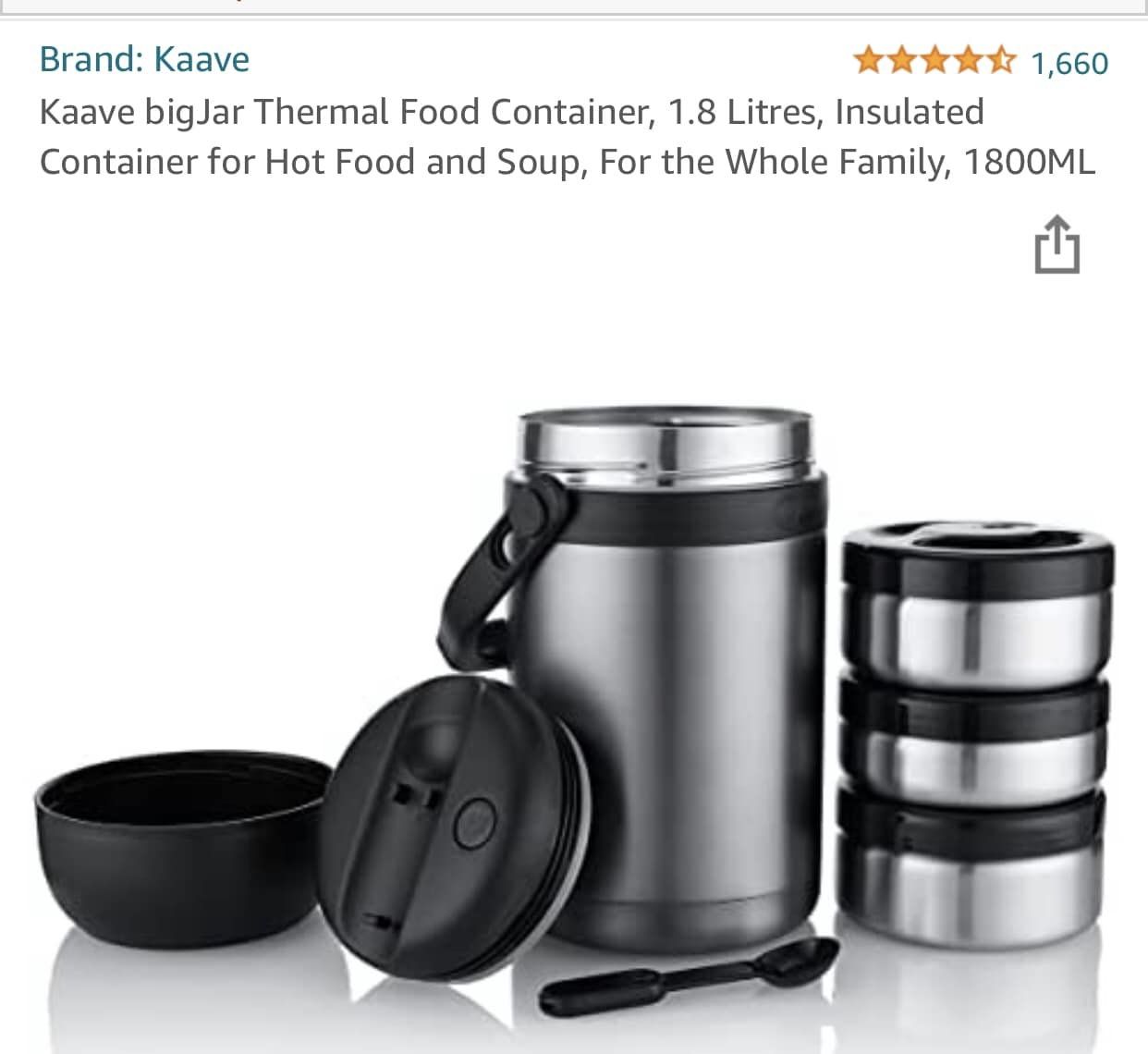 Cặp lồng giữ nhiệt Kaave khay inox Tài Trang Hàng Đức