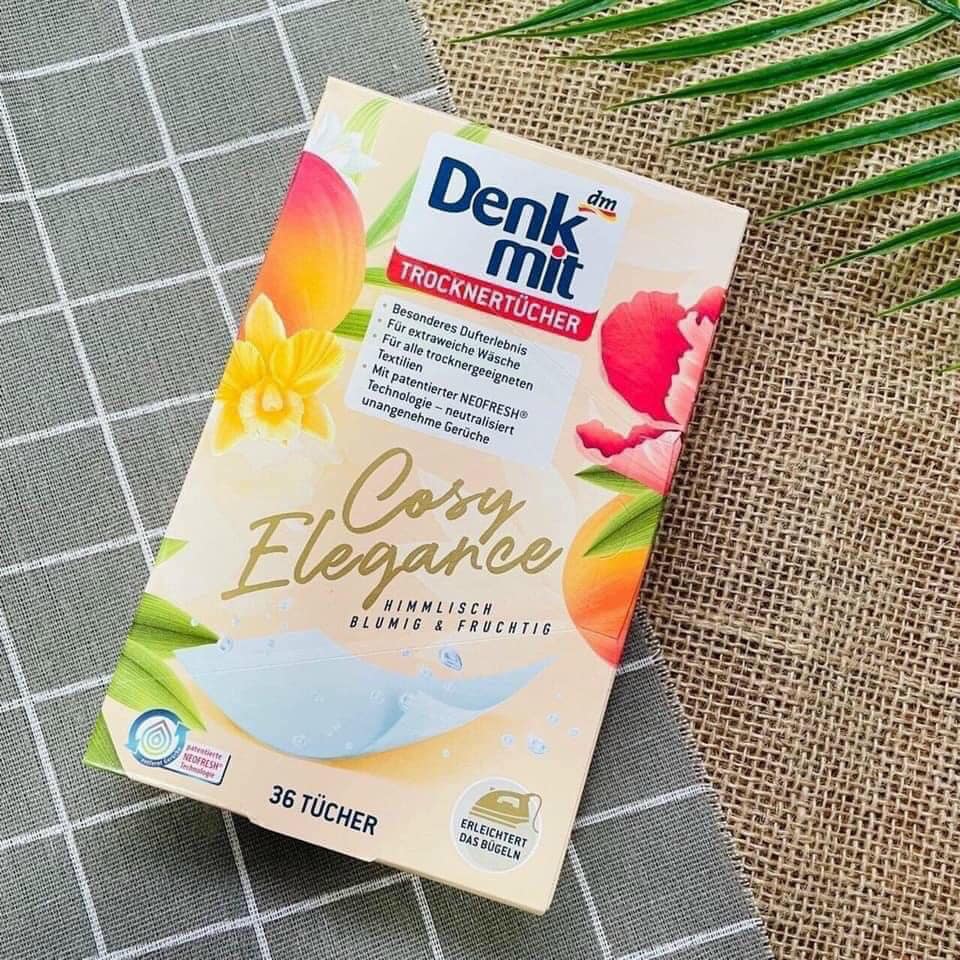 Giấy thơm quần áo Denkmit hộp 36 tờ Tài Trang Hàng Đức