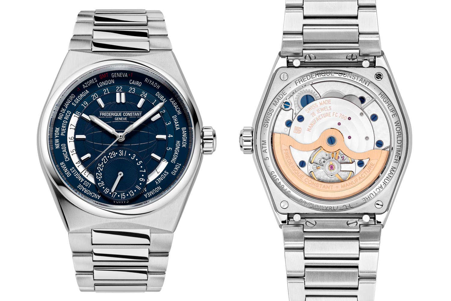 Đồng hồ thể thao Frederique Constant Highlife Worldtimer | Kỳ Lân Luxury