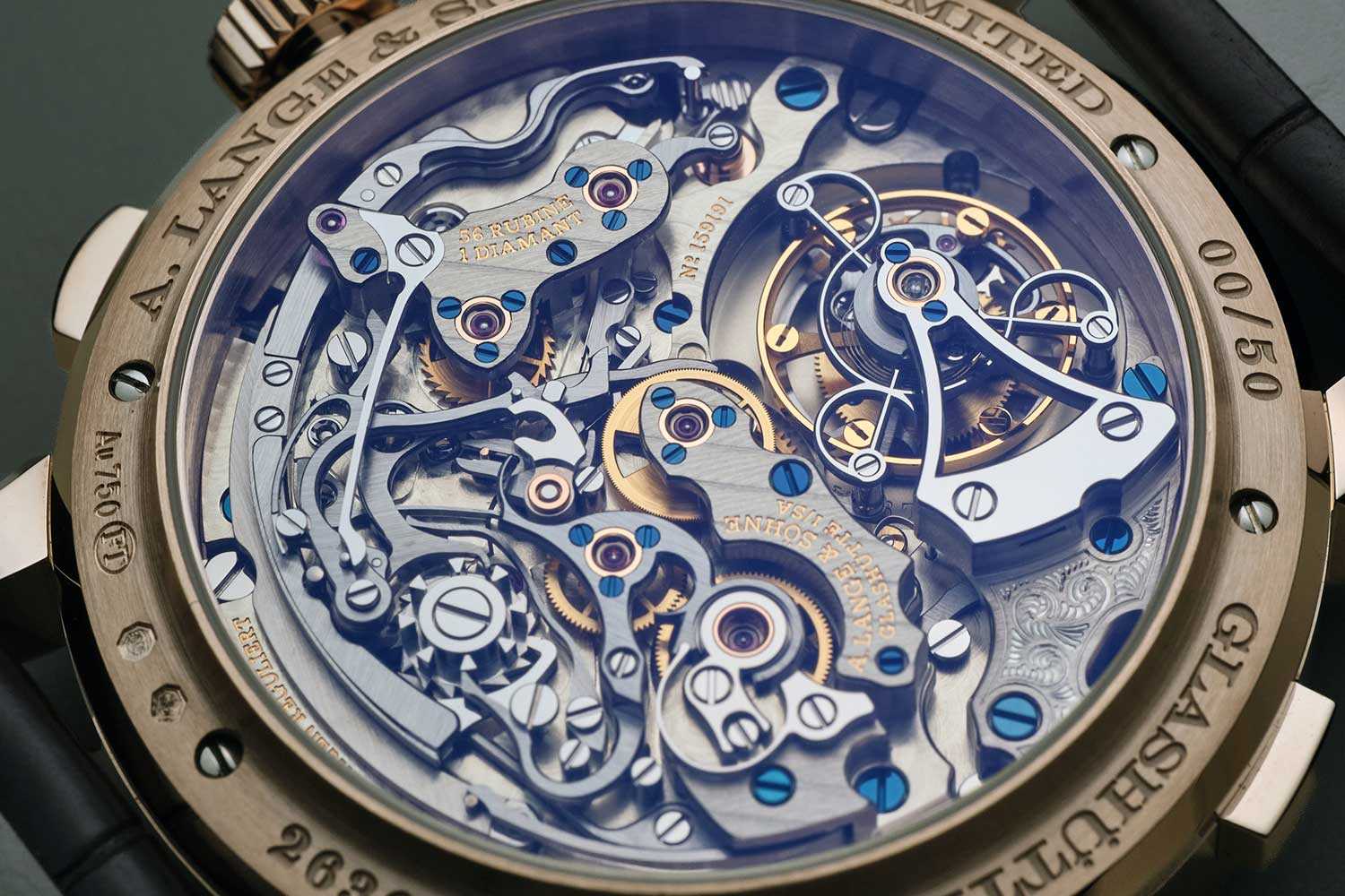 Đồng hồ A. Lange & Söhne Saxonia Datograph Perpetual Honeygold Tourbil ...