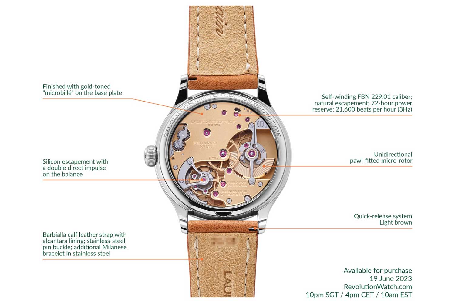 Đồng hồ Laurent Ferrier Classic Micro-Rotor “Amazonia” | Kỳ Lân Luxury