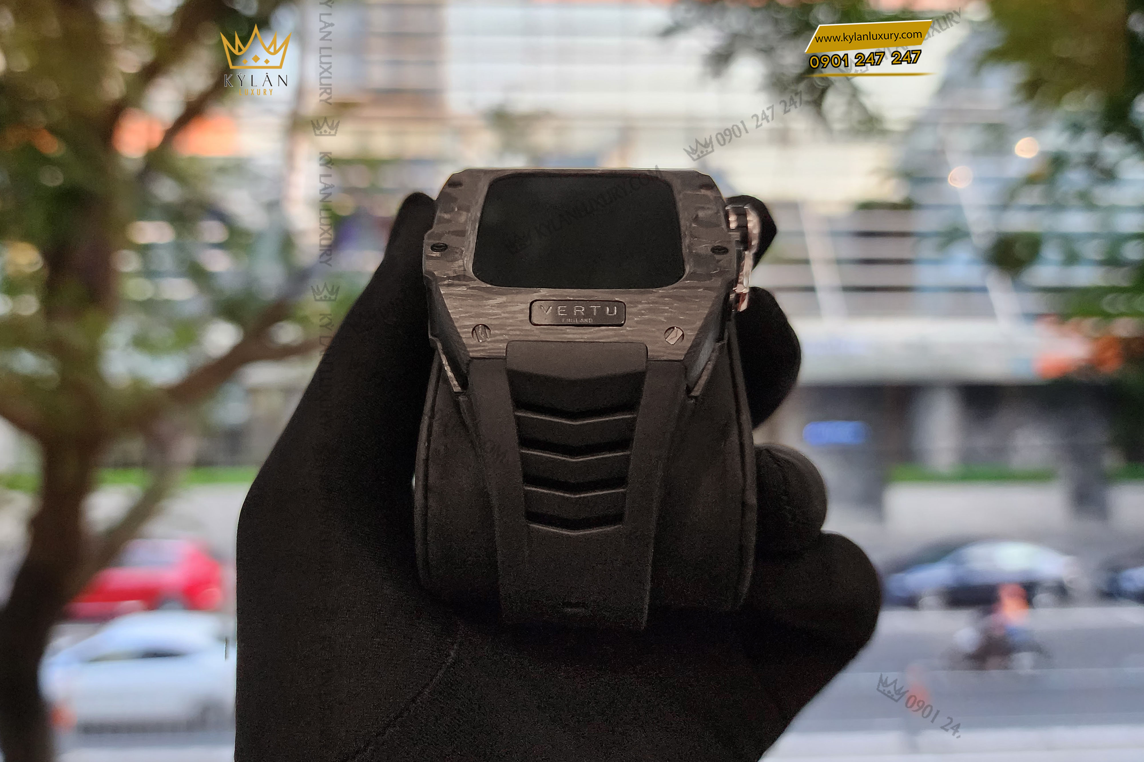 Đồng hồ Vertu MetaWatch H1 Carbon Black Demi Gold | Kỳ Lân Luxury