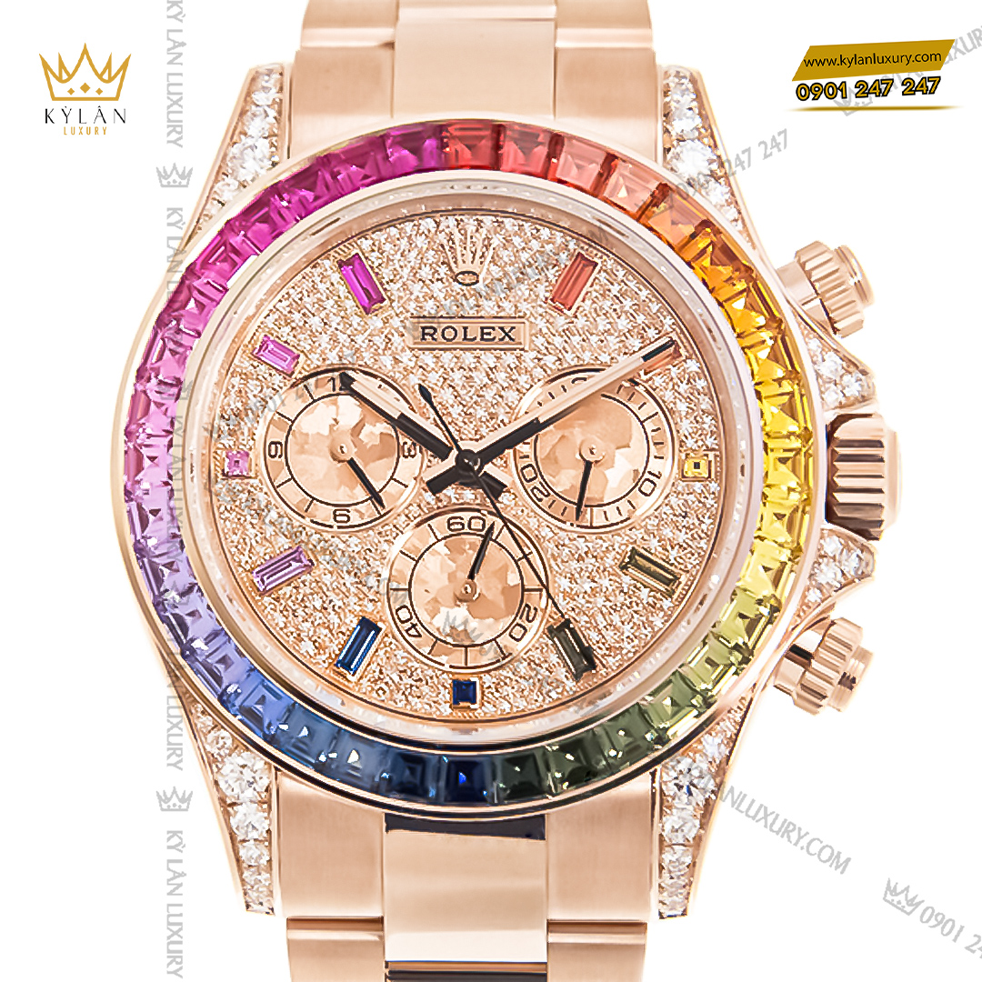Đồng hồ Rolex Cosmograph Daytona Chronograph Rainbow Diamond 116595 ...