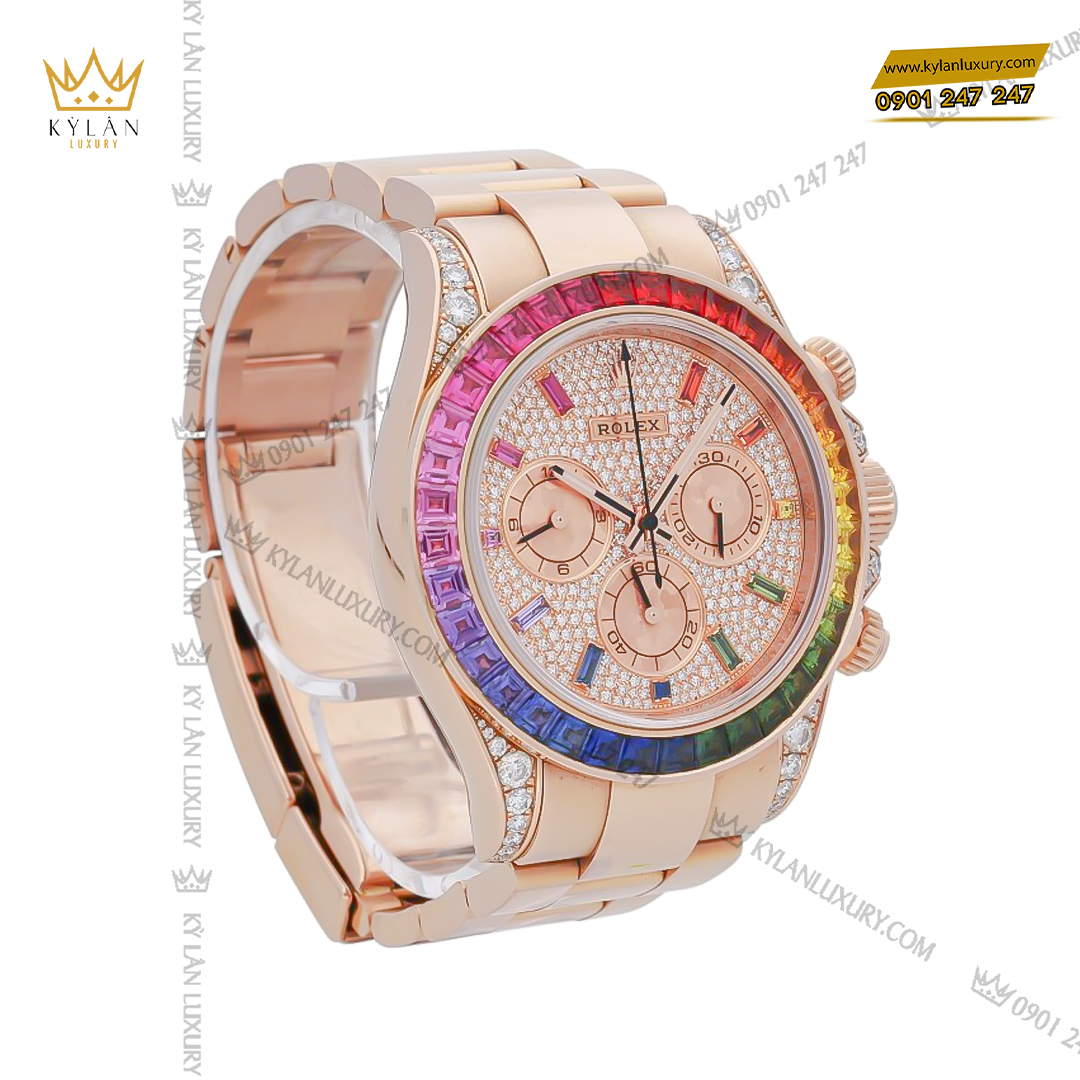 Đồng hồ Rolex Cosmograph Daytona Chronograph Rainbow Diamond 116595 ...