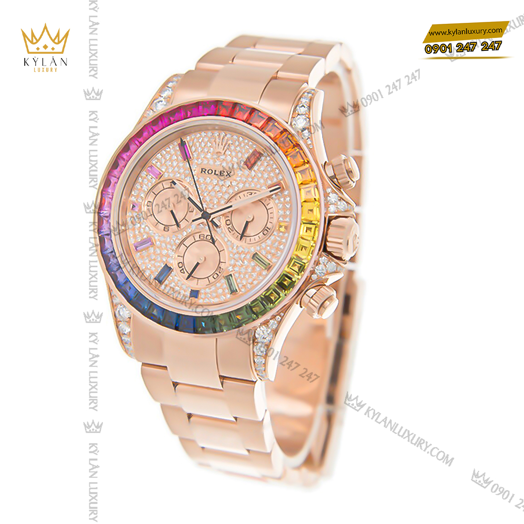 Đồng hồ Rolex Cosmograph Daytona Chronograph Rainbow Diamond 116595 ...