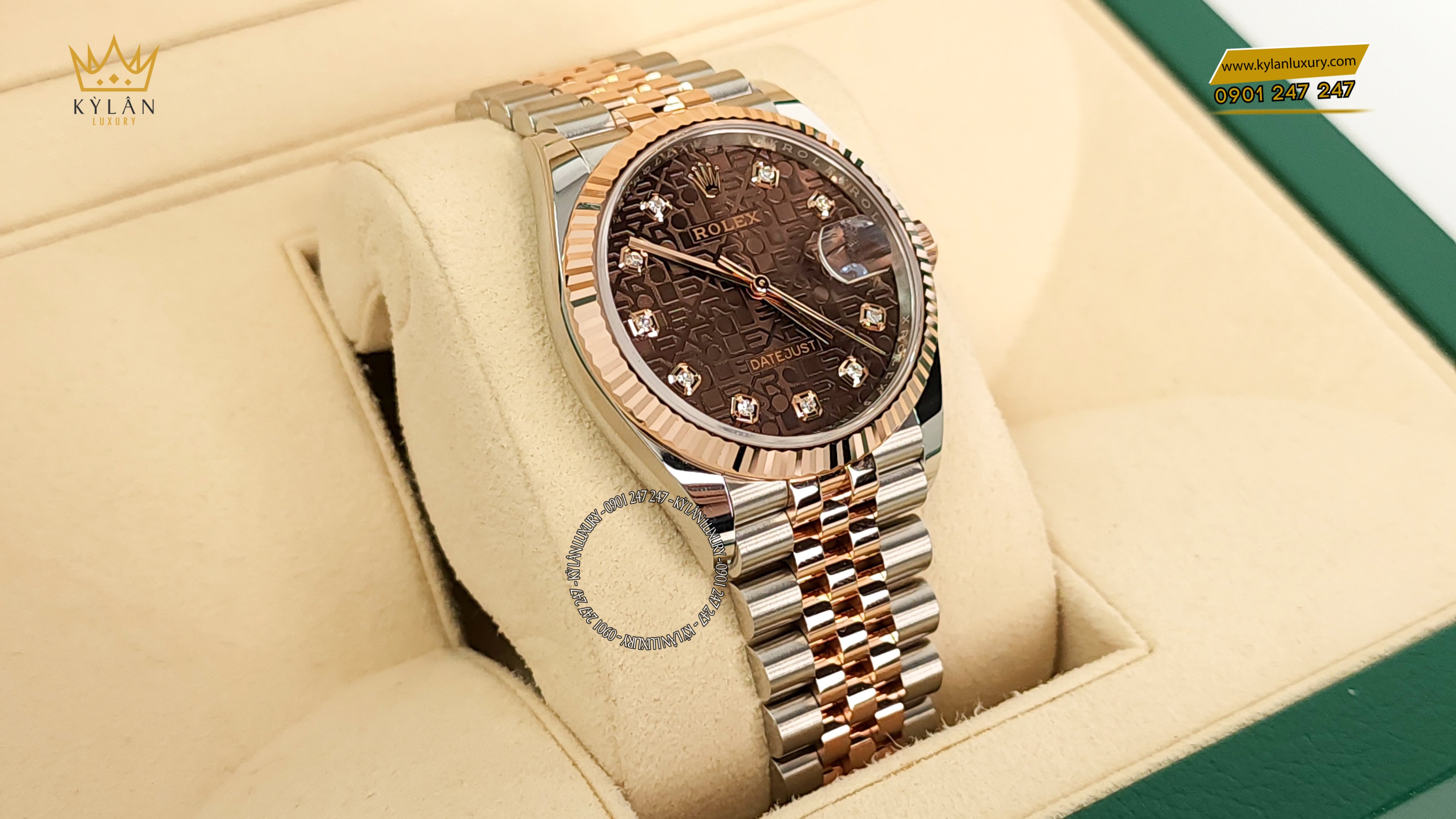Đồng Hồ Rolex Datejust 36 126231 0025 Oystersteel Và Vàng Everose Kỳ